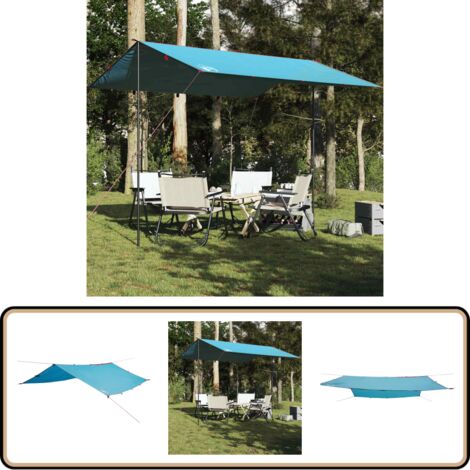 Bâche de camping bleu 360x294 cm imperméable - Tente De Camping - Bâche ...