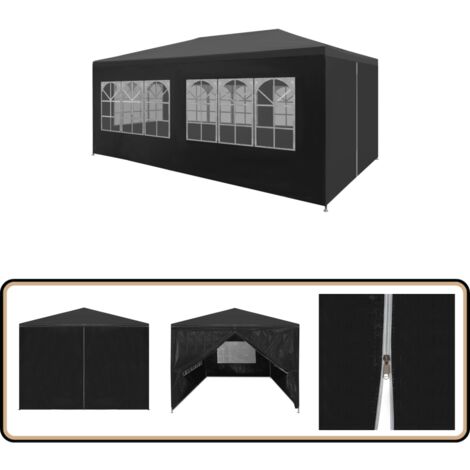 Tente de réception 3x6 m Anthracite - Tents De Réception - Abri Jardin ...