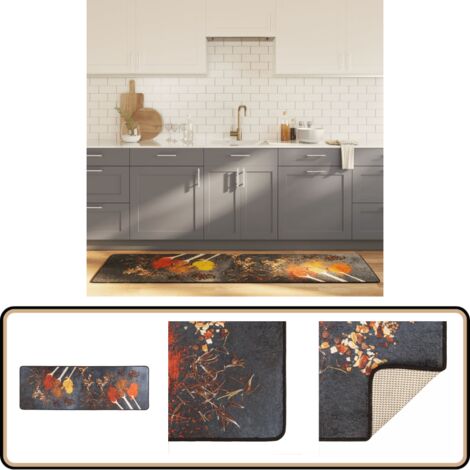 Tapis de cuisine multicolore 60x180 cm lavable antidérapant - Tapis De ...