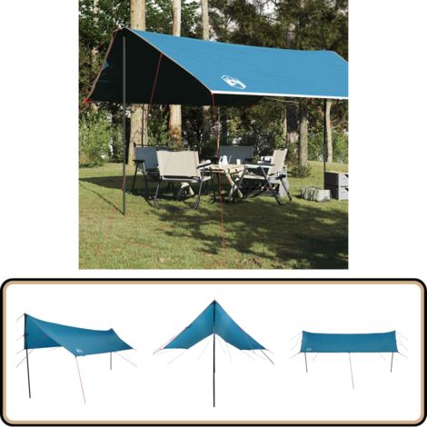 Bâche de camping bleu 460x305x210 cm imperméable - Tente De Camping ...