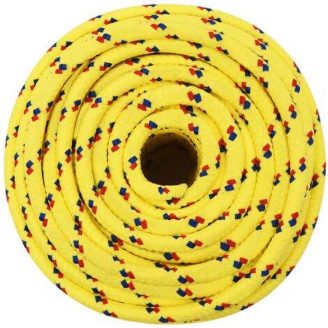 Corde de bateau Jaune 12 mm 100 m Polypropylène - Corde De Bateau ...