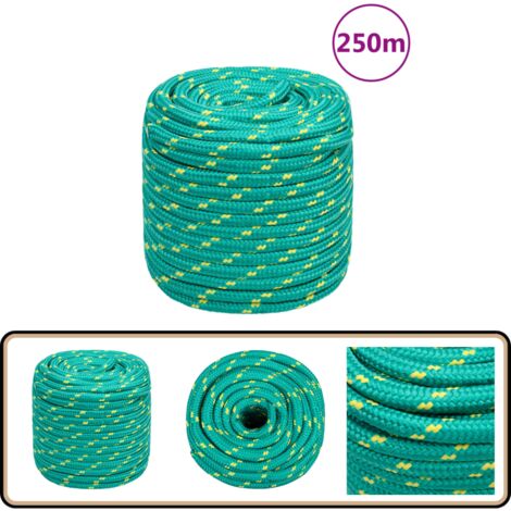 Corde de bateau Vert 16 mm 250 m Polypropylène - Corde De Bateau ...