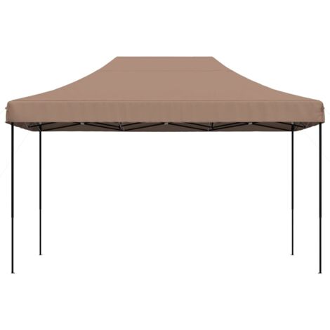 Tente de réception pliable escamotable marron 440x292x315 cm - Tents ...