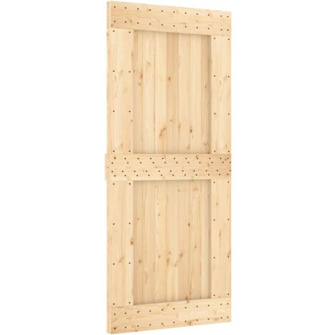 Porte NARVIK 90x210 cm bois massif de pin - Porte Intérieur - Porte ...