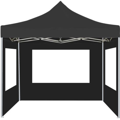 Tente de réception pliable à parois Aluminium 3 x 3m Anthracite - Tente ...