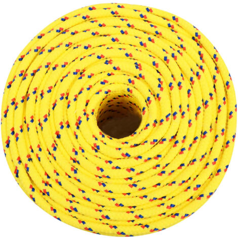 Corde de bateau Jaune 8 mm 100 m Polypropylène - Corde De Bateau ...