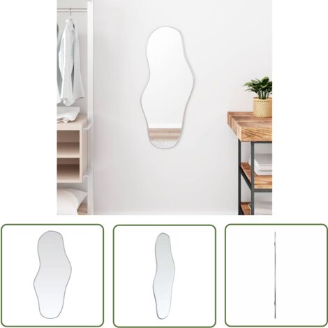 The Living Store Miroir mural Argenté 80x35 cm - Miroir Mural - Miroir ...