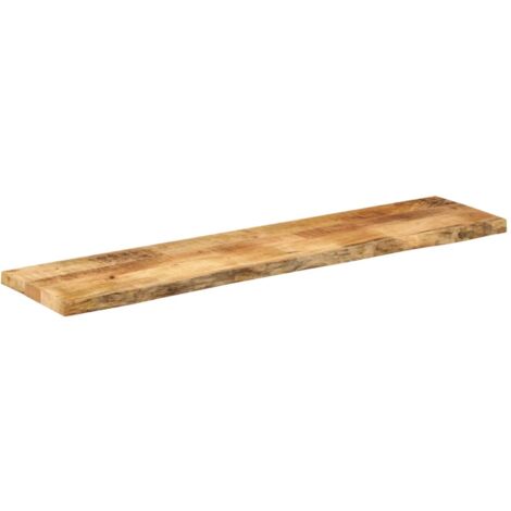 The Living Store Dessus de table 140x30x2,5cm bord vif bois massif ...
