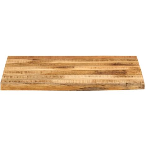The Living Store Dessus de table 40x40x2,5 cm bord vif bois massif ...