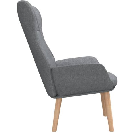 Chaise de relaxation Gris clair Tissu - Fauteuil Relaxant - Chaise De ...