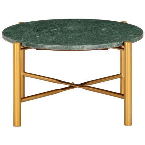 Table basse Vert 60x60x35 cm Pierre véritable et texture marbre - Table ...