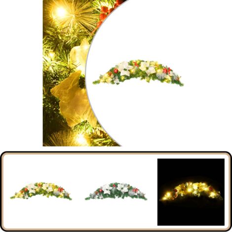 Arche de Noël avec lumières LED Vert 90 cm PVC - Arche De Noel ...