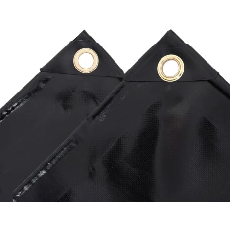 Bâche de protection 650 g/m² 3x4 m Noir - Bâche Imperméable - Bâche De ...