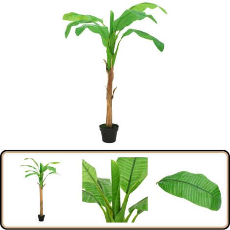 Bananier artificiel avec pot 180 cm Vert - Palmier Artificiel - Plante ...