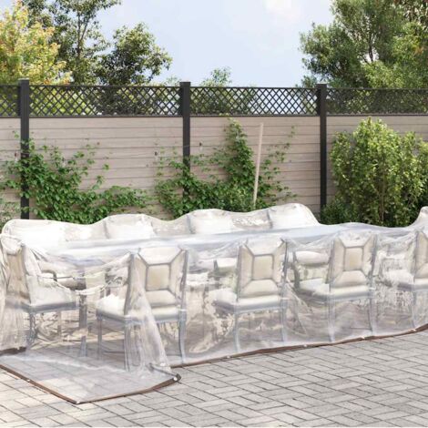 vidaXL Bâche transparente avec œillets 4x6 m polyéthylène