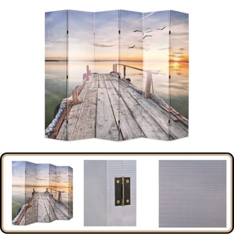 Cloison de séparation pliable 228 x 170 cm Lac - Cloison De Séparation ...