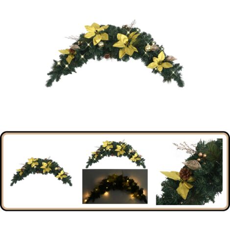 Arche de Noël avec lumières LED Vert 90 cm PVC - Arche De Noel ...