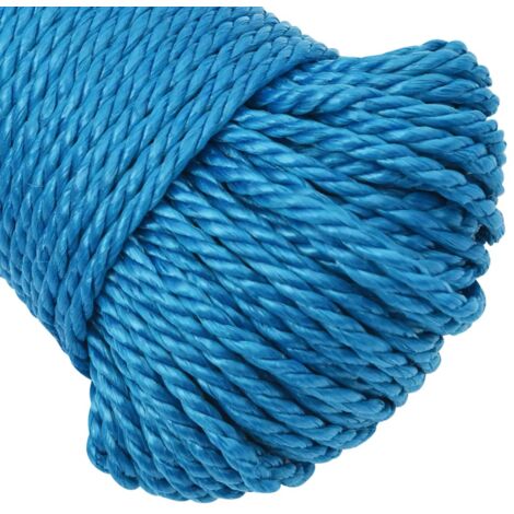 Corde de travail Bleu 3 mm 100 m Polypropylène - Corde De Travail ...