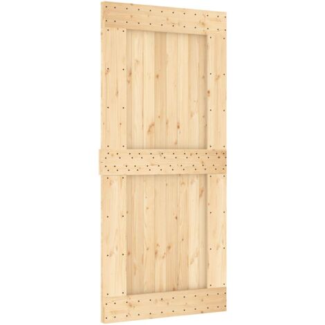 Porte NARVIK 95x210 cm bois massif de pin - Porte Intérieur - Porte ...