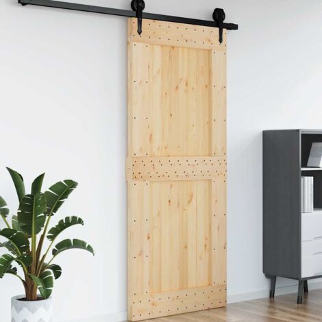 Porte NARVIK 95x210 cm bois massif de pin - Porte Intérieur - Porte ...
