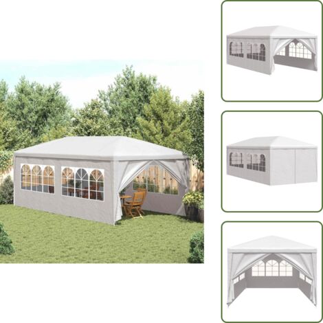 Tente de réception 3 x 6 m Blanc - Tents De Réception - Auvent ...