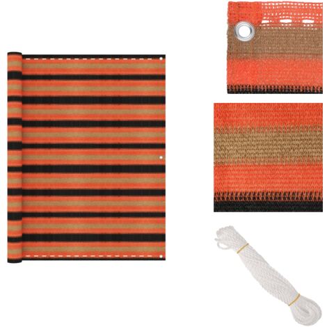 Écran de balcon Multicolore 120x500 cm PEHD - Écran De Balcon ...