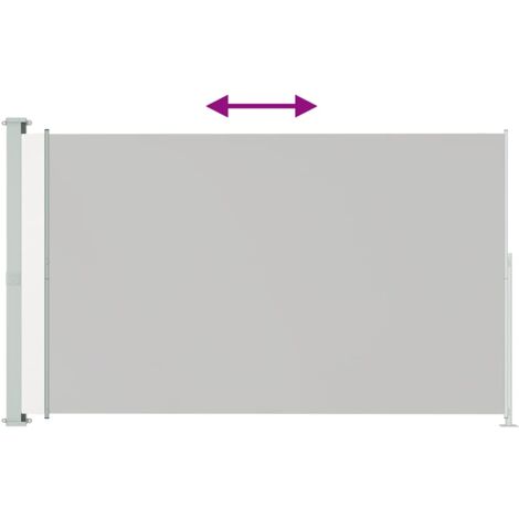Auvent latéral rétractable de patio 180x300 cm Crème - Store Latéral ...