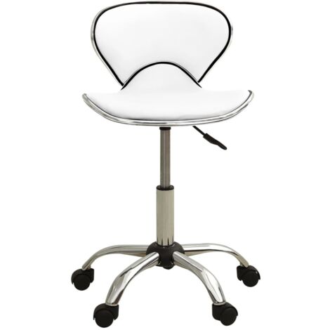 Chaise de bureau Blanc Similicuir - Chaise De Bureau - Chaise ...
