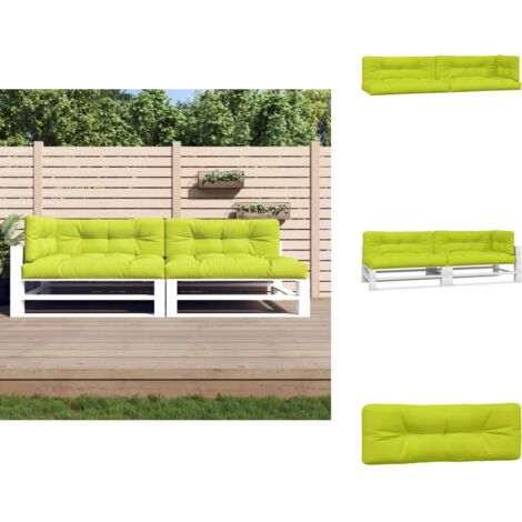 Coussins de palette lot de 5 vert vif tissu - Coussins Exterieurs ...