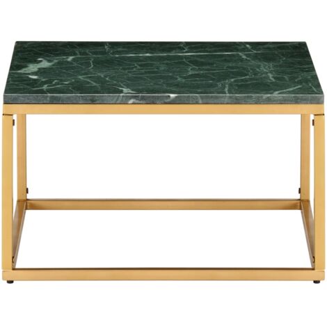 Table basse Vert 60x60x35 cm Pierre véritable et texture marbre - Table ...