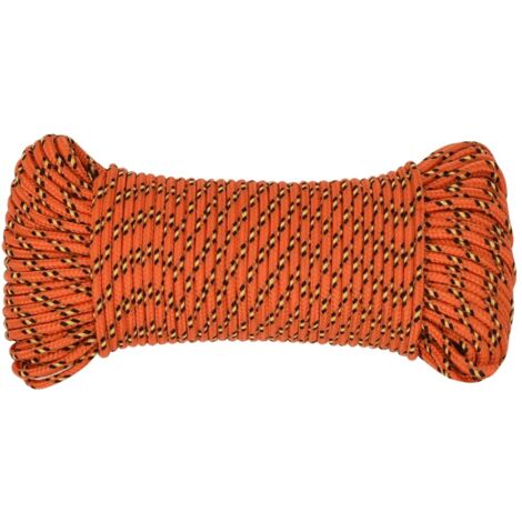 Corde de bateau Orange 5 mm 100 m Polypropylène - Corde De Bateau ...