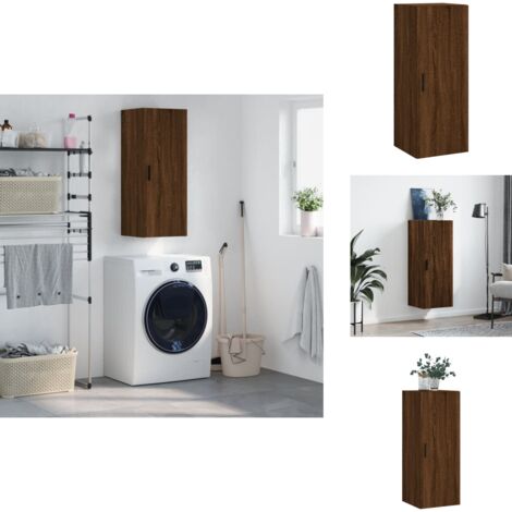 Armoire murale chêne marron 34,5x34x90 cm - Armoire Murale - Meuble De ...