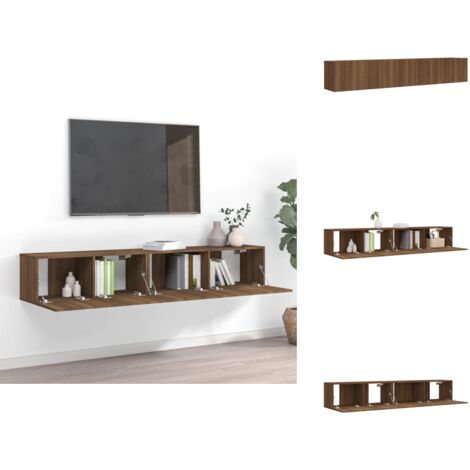 Ensemble de meubles TV 2 pcs Chêne marron Bois d'ingénierie - Meuble Tv ...