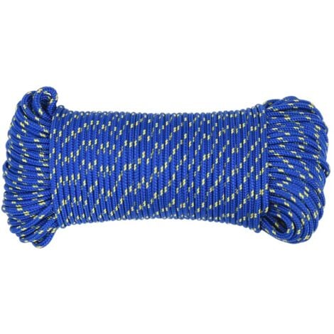 Corde de bateau Bleu 3 mm 50 m Polypropylène - Corde De Bateau - Corde ...