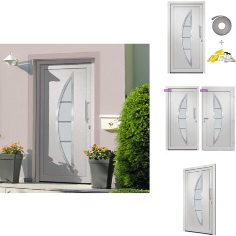 Porte d'entrée Blanc 108x200 cm - Portes D'entrée - Porte Blanche ...