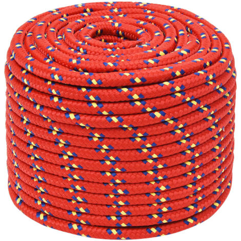 Corde de bateau Rouge 12 mm 100 m Polypropylène - Corde De Bateau ...