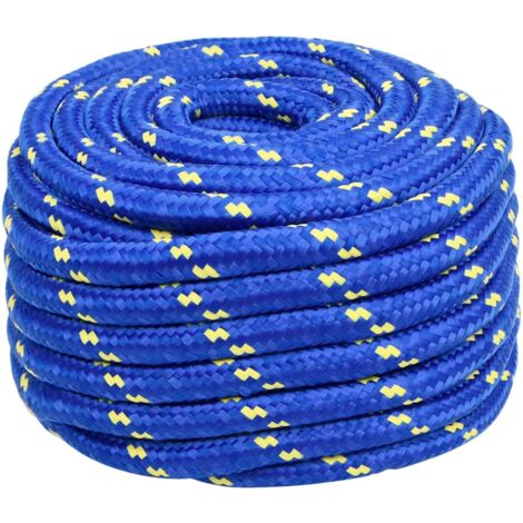 Corde de bateau Bleu 20 mm 50 m Polypropylène - Corde De Bateau - Corde ...