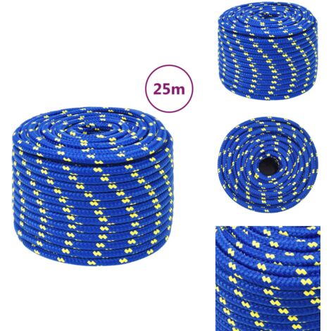 Corde de bateau Bleu 14 mm 25 m Polypropylène - Corde De Bateau - Corde ...
