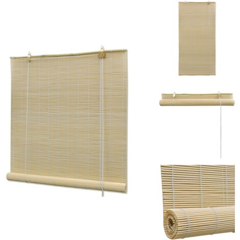 Store à rouleau bambou naturel 120x160 cm - Stores Vénitiens - Rideaux ...