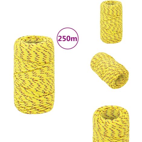 Corde de bateau Jaune 2 mm 250 m Polypropylène - Corde De Bateau ...