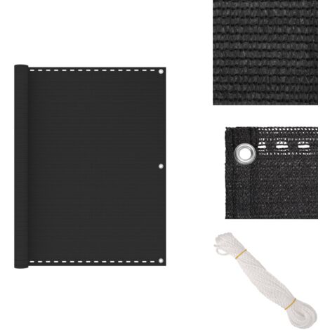 Écran de balcon PEHD 120x500 cm Anthracite - Écran De Balcon - Parasol ...