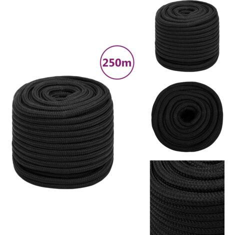 Corde de bateau Noir complet 16 mm 250 m polypropylène - Corde De ...