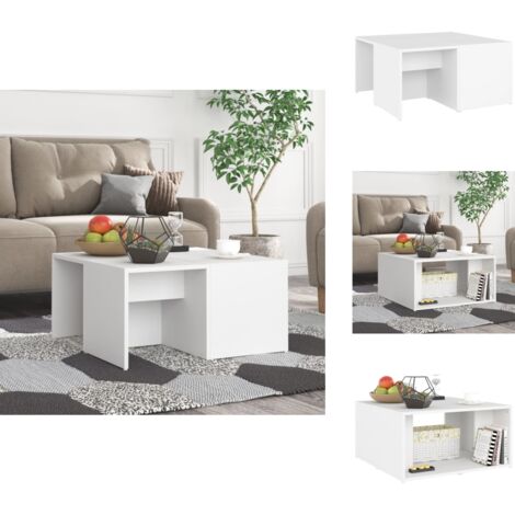 Tables basses 4 pcs blanc 33x33x33 cm bois d'ingénierie - Table Basse ...