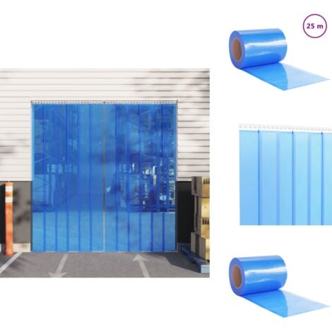 Rideau de porte bleu 300 mmx2,6 mm 25 m PVC - Rideau De Porte - Rideau ...