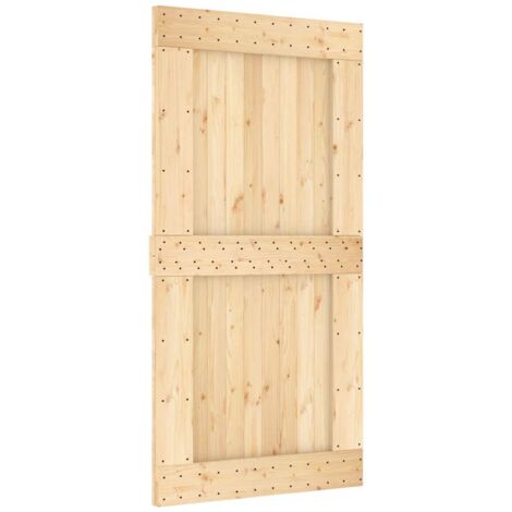 Porte NARVIK 100x210 cm bois massif de pin - Porte Intérieur - Porte ...
