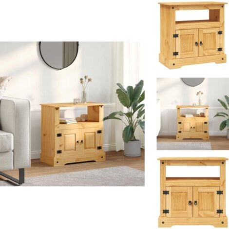 Meuble TV Gamme Corona pin mexicain 80x43x78 cm - Meuble Tv - Meuble Tv ...