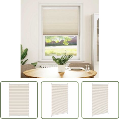 vidaXL Store plissé 80x125 cm Crème