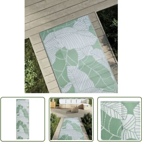 The Living Store Tapis d'extérieur ARAKIL vert 80x250 cm PP - Tapis ...