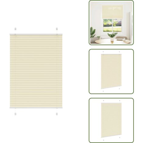 vidaXL Store plissé crème 90x150 cm largeur du tissu 89,4 cm polyester