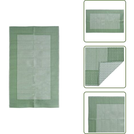 The Living Store Tapis d'extérieur ARAKIL vert 140 x 200 cm PP - Tapis ...